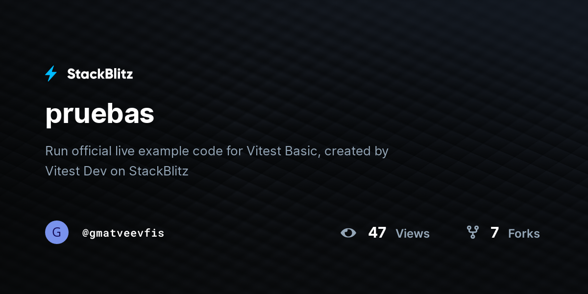 pruebas - StackBlitz