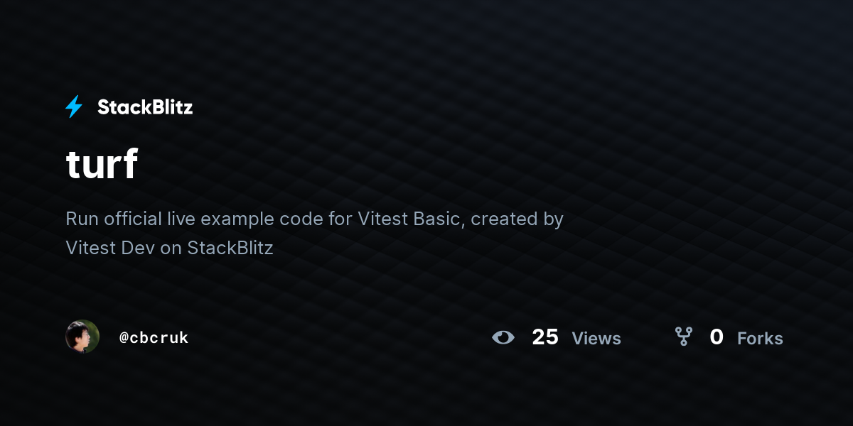 turf - StackBlitz