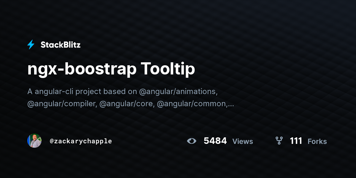 ngx-boostrap Tooltip - StackBlitz