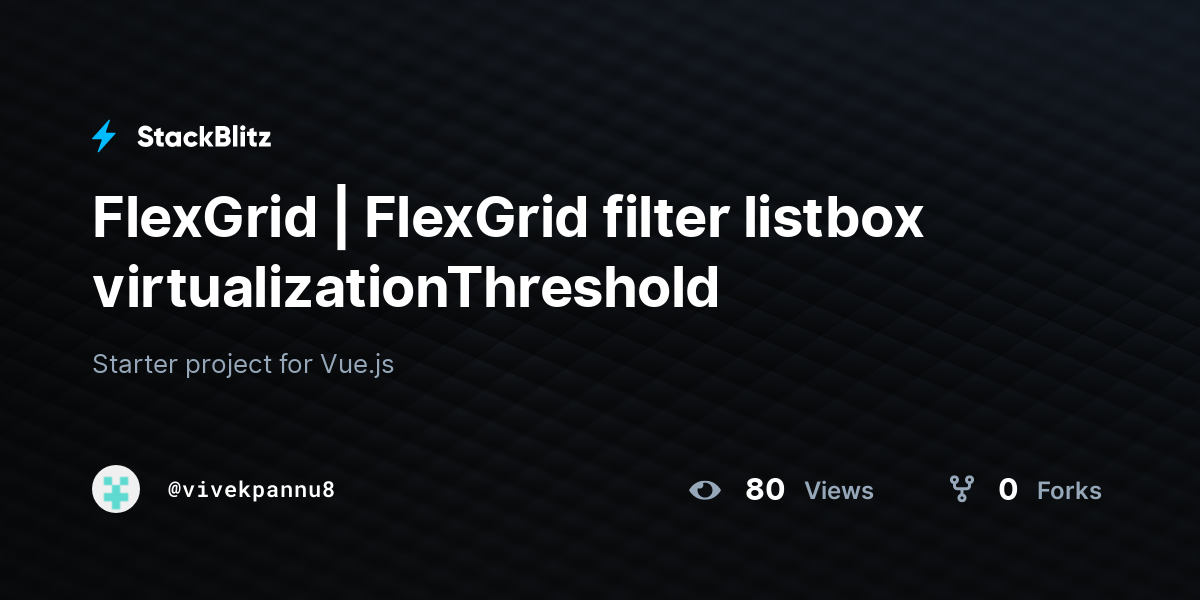 FlexGrid | FlexGrid filter listbox virtualizationThreshold - StackBlitz