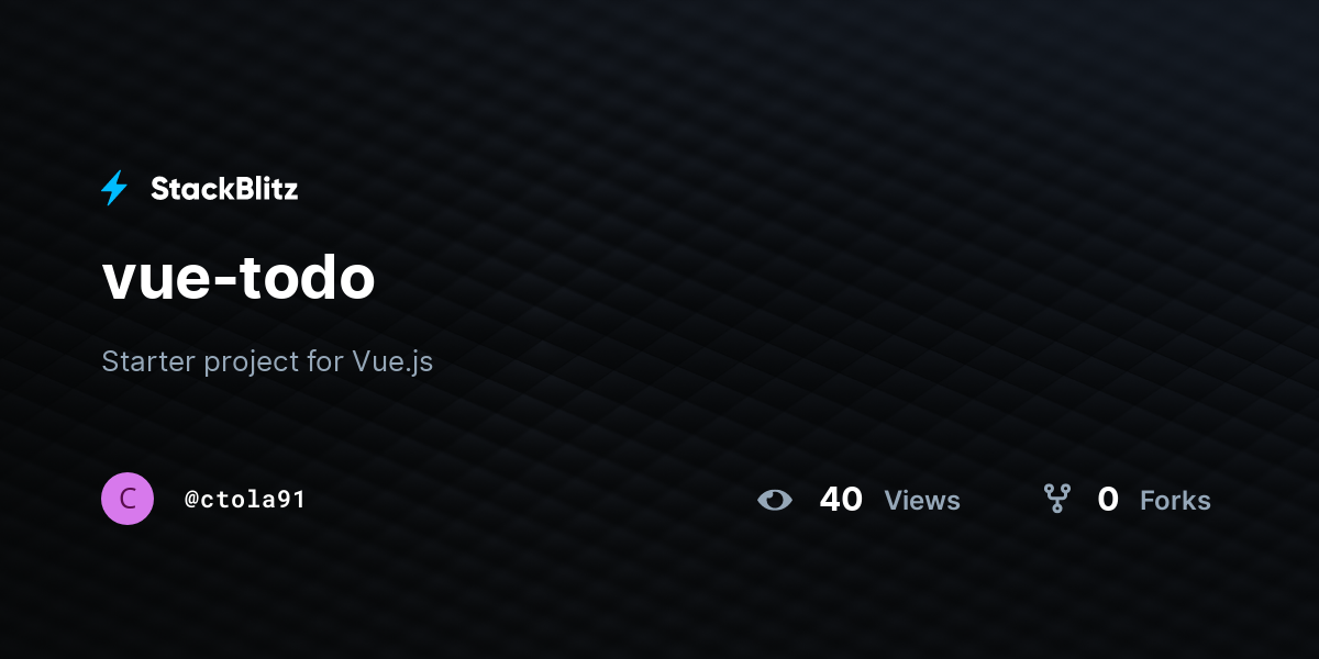 vue-todo - StackBlitz