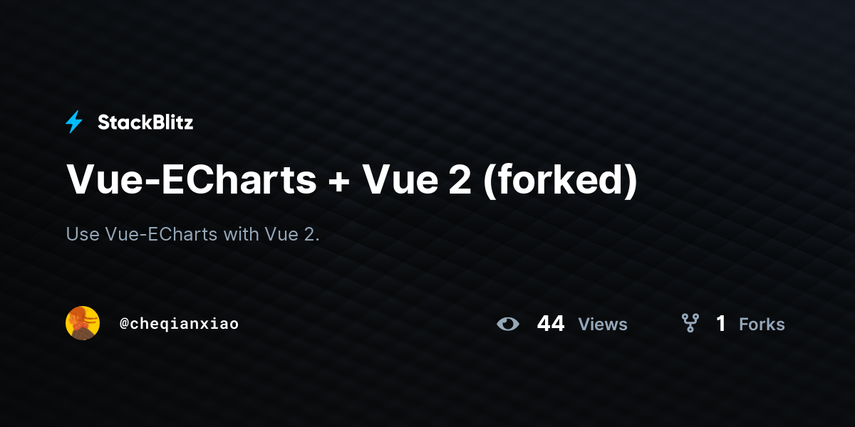 Vue-ECharts + Vue 2 (forked) - StackBlitz