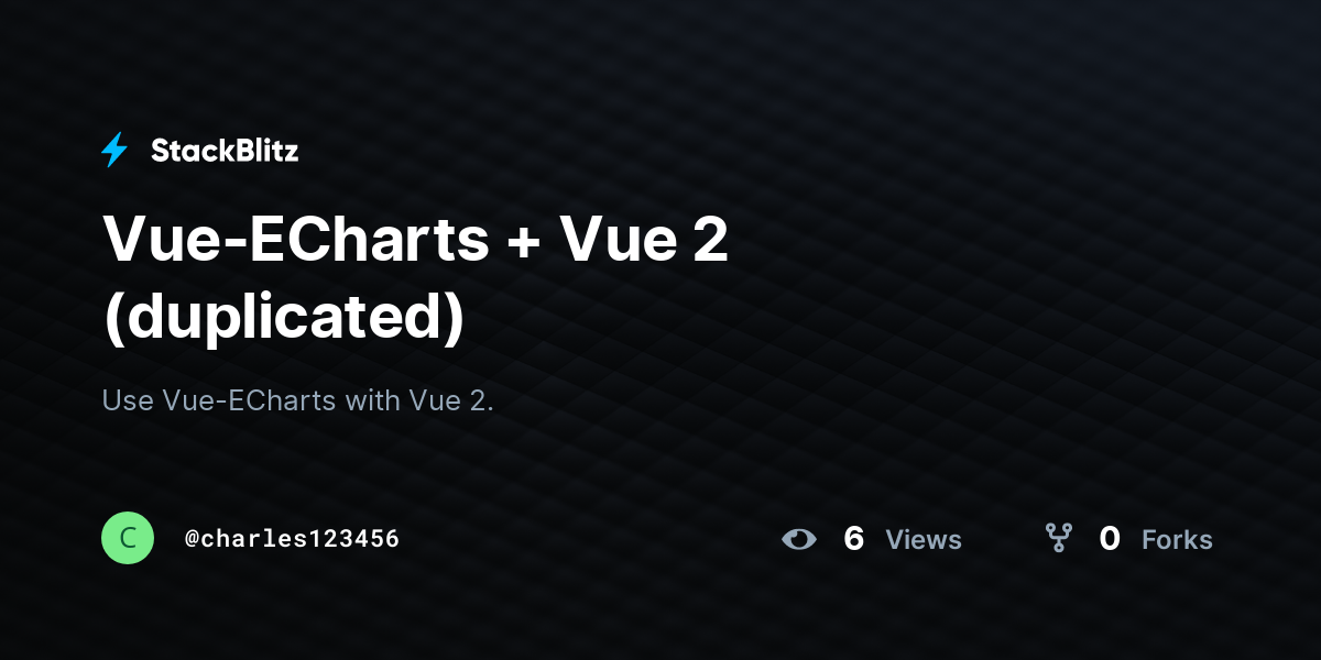 Vue-ECharts + Vue 2 (duplicated) - StackBlitz