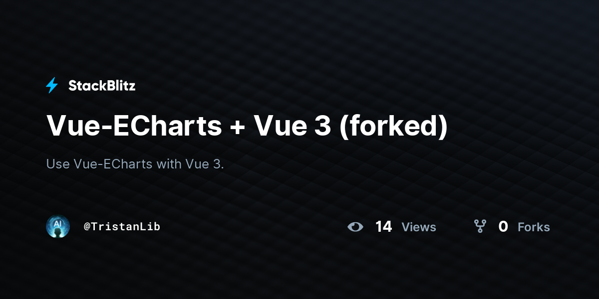 Vue-ECharts + Vue 3 (forked) - StackBlitz