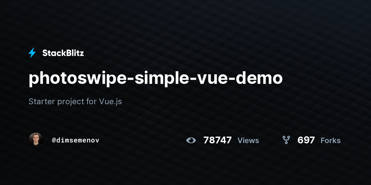 photoswipe-simple-vue-demo - StackBlitz photoswipe-simple-vue-demo - StackBlitz