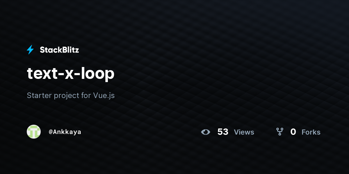 text-x-loop - StackBlitz