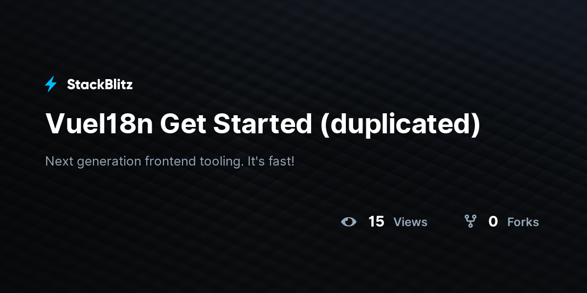 VueI18n Get Started (duplicated) - StackBlitz