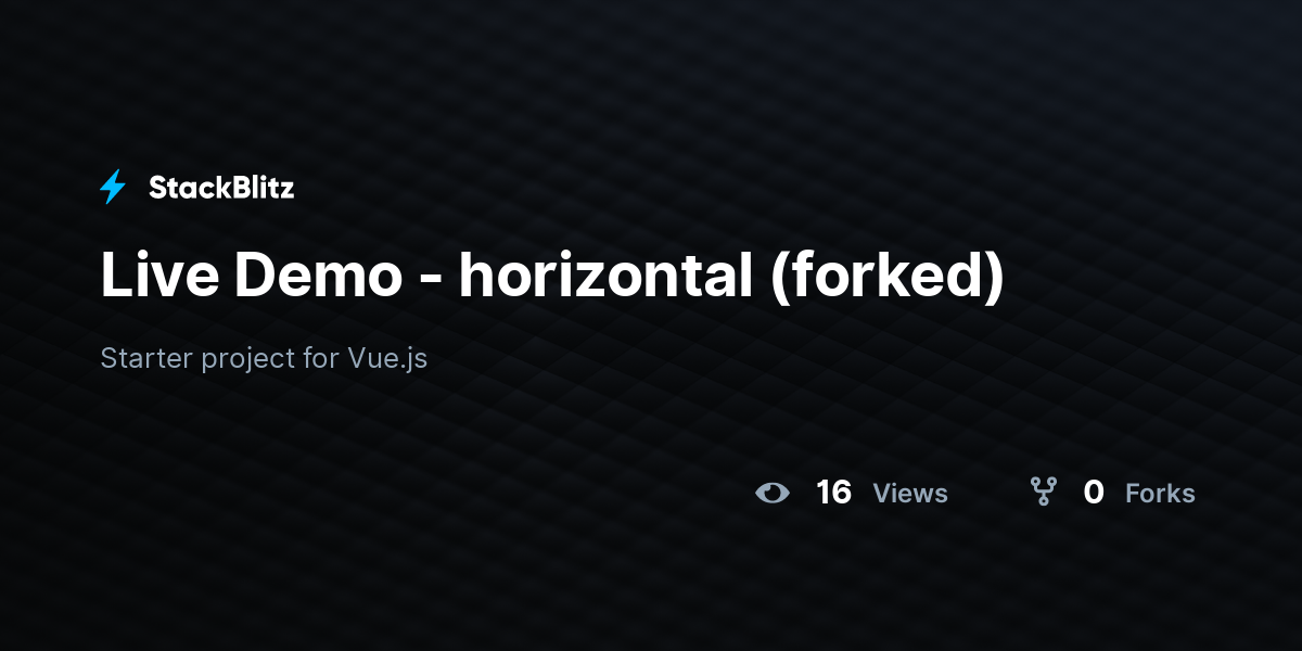 Live Demo - horizontal (forked) - StackBlitz