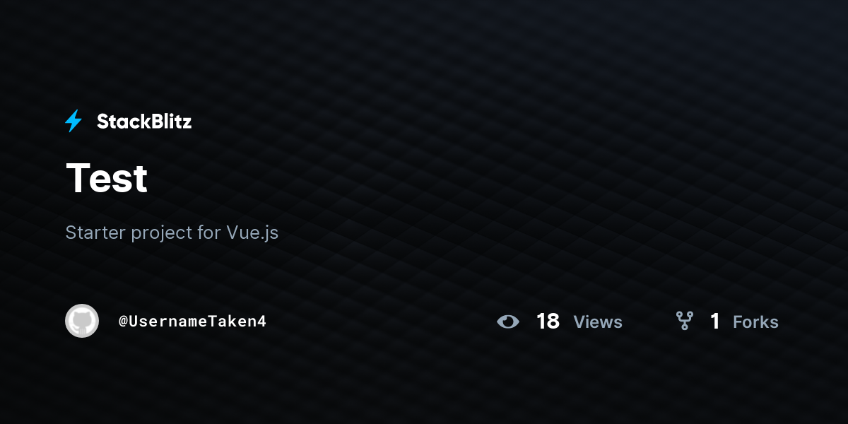 Test Stackblitz