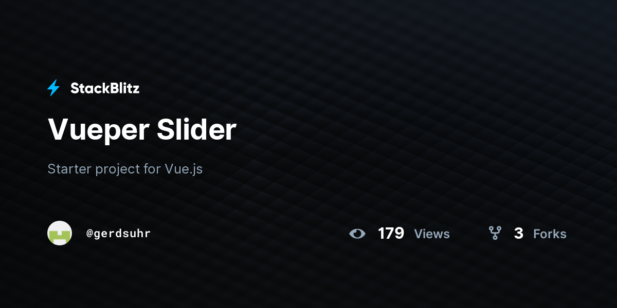 Vueper Slider - StackBlitz