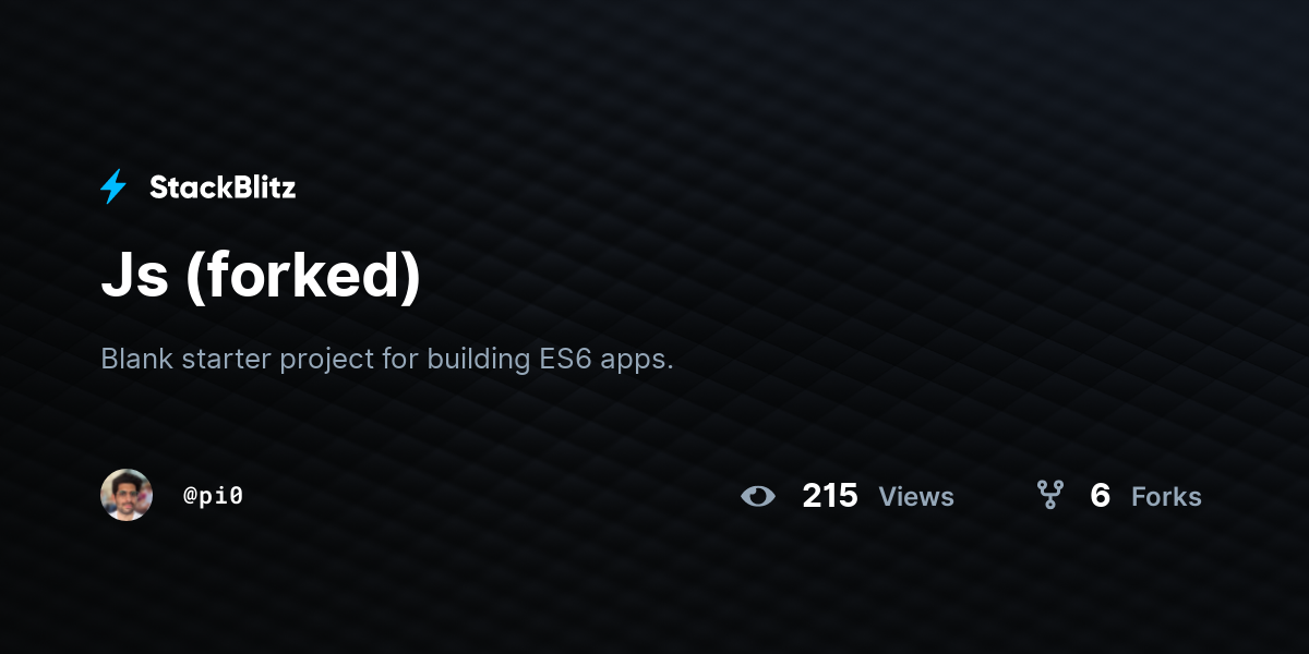 Js (forked) - StackBlitz Js (forked) - StackBlitz