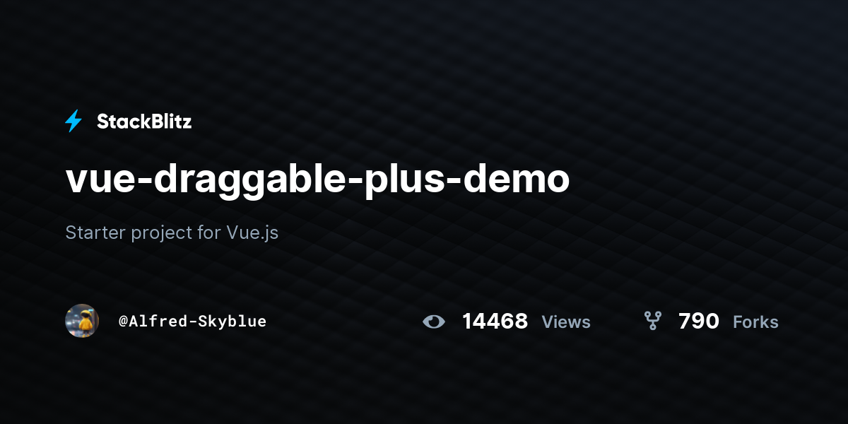vue-draggable-plus-demo - StackBlitz
