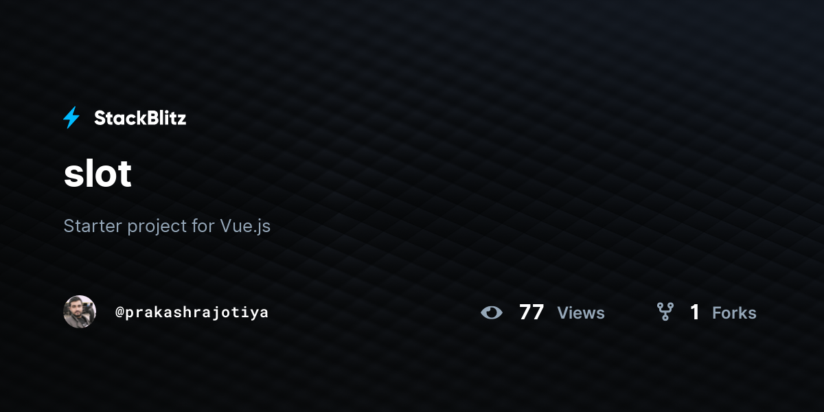 slot - StackBlitz