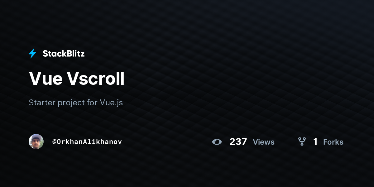 Vue Vscroll - StackBlitz