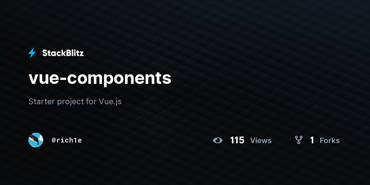 vue-components - StackBlitz
