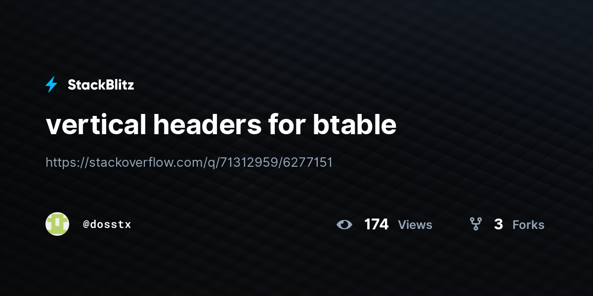 vertical headers for btable - StackBlitz vertical headers for btable - StackBlitz