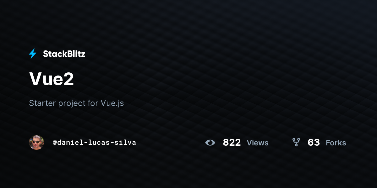 Vue2 - StackBlitz
