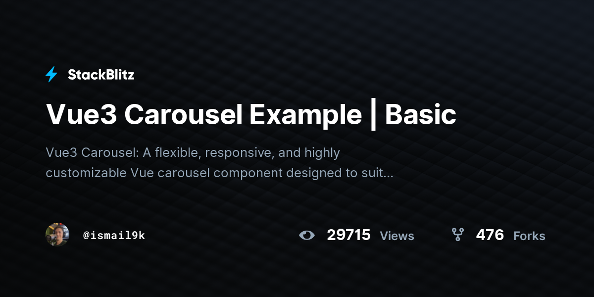 Vue3 Carousel Example | Basic - StackBlitz