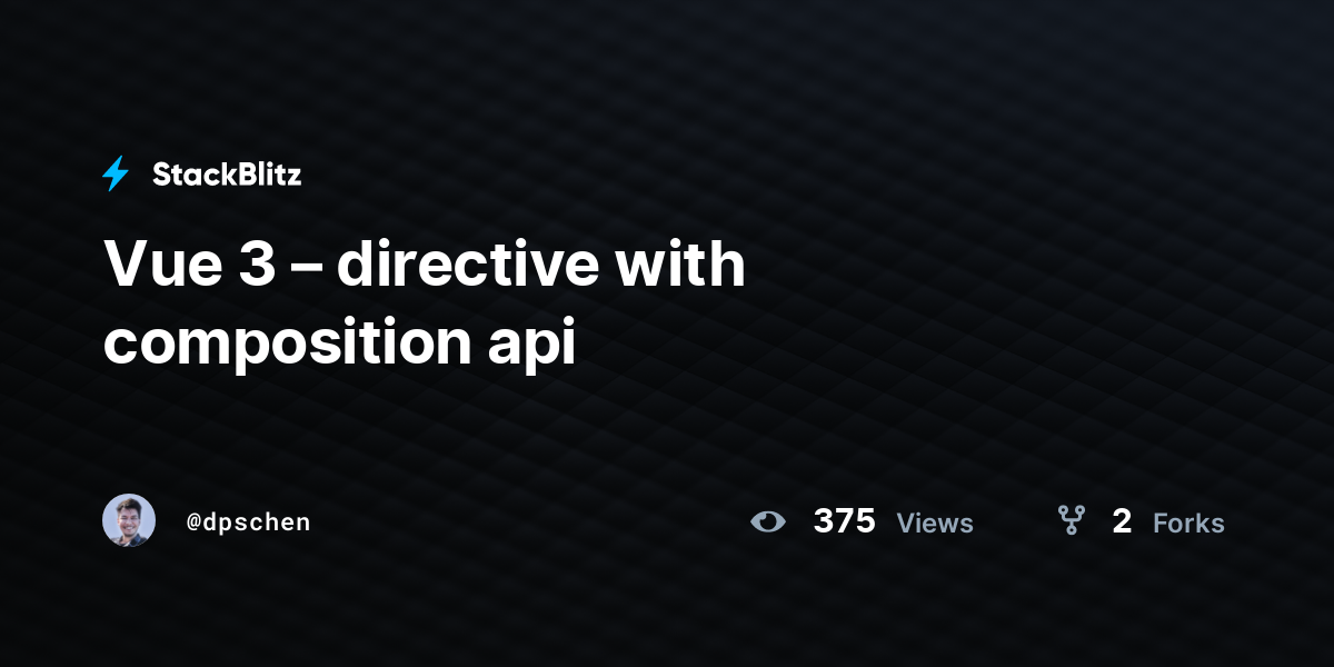 Vue 3 – directive with composition api - StackBlitz