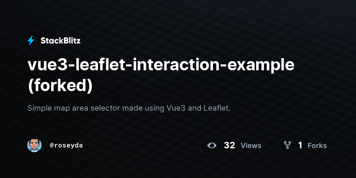 vue3-leaflet-interaction-example (forked) - StackBlitz vue3-leaflet-interaction-example (forked) - StackBlitz