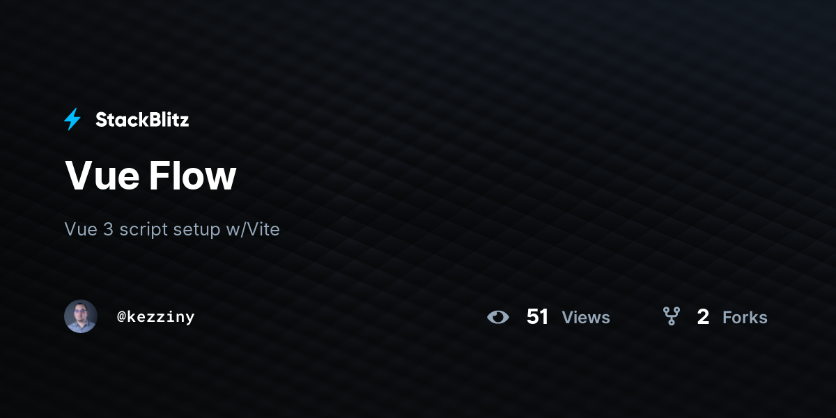 Vue Flow - StackBlitz