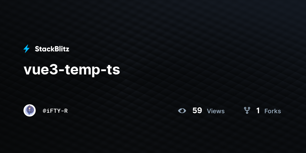 vue3-temp-ts - StackBlitz