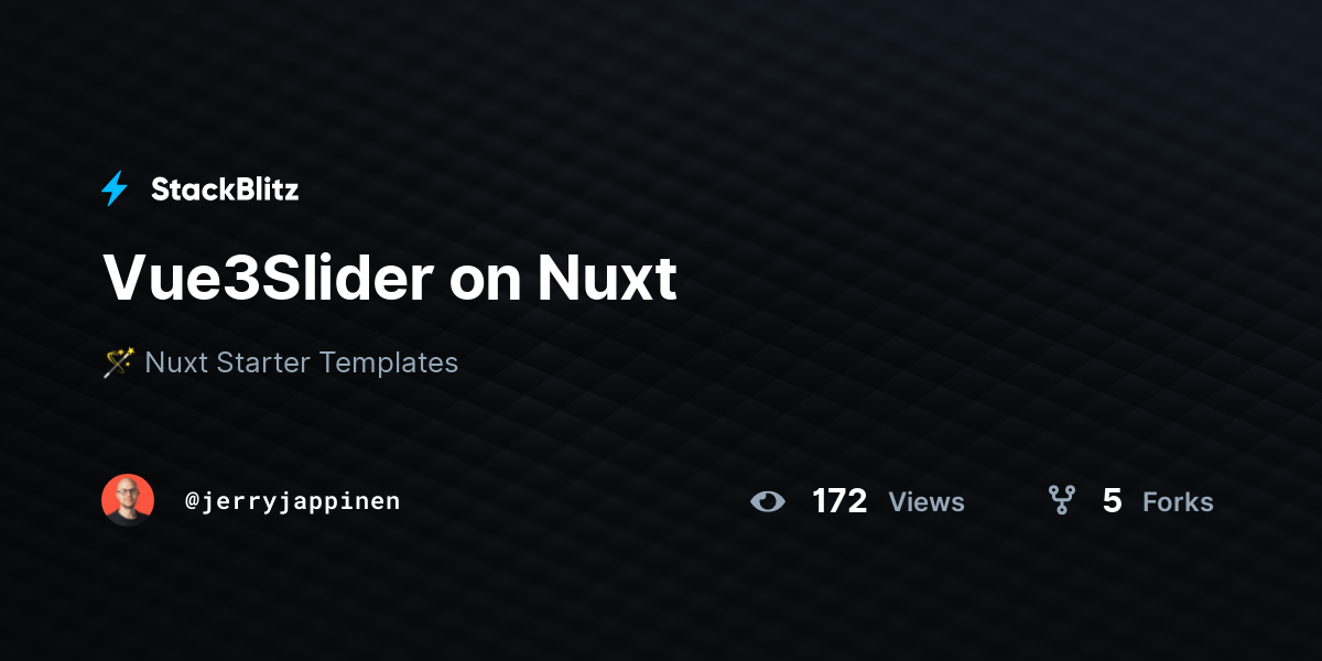 Vue3Slider on Nuxt - StackBlitz