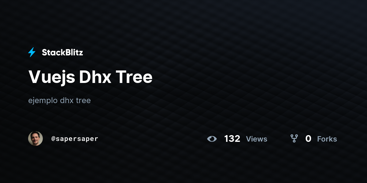 Vuejs Dhx Tree - StackBlitz