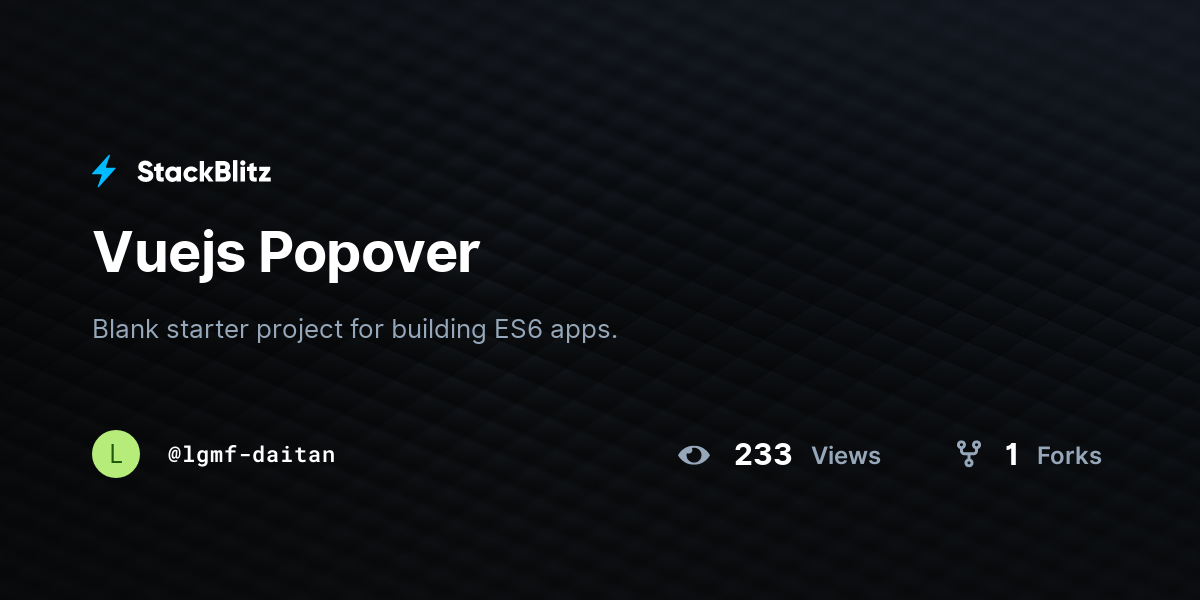 Vuejs Popover - StackBlitz Vuejs Popover - StackBlitz