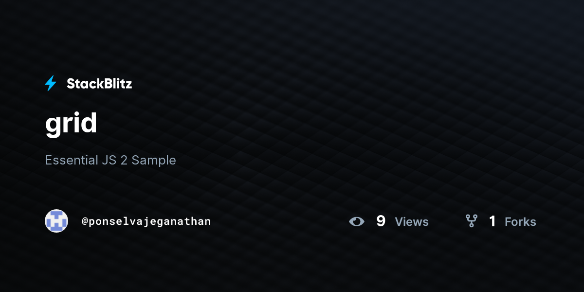 grid - StackBlitz