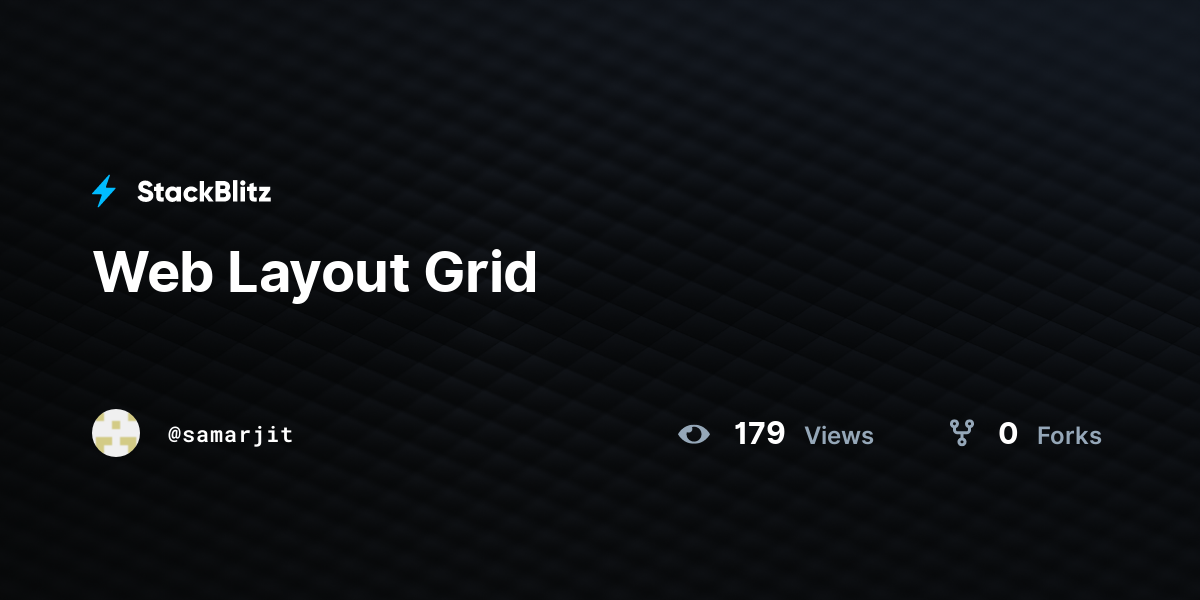 Web Layout Grid - StackBlitz