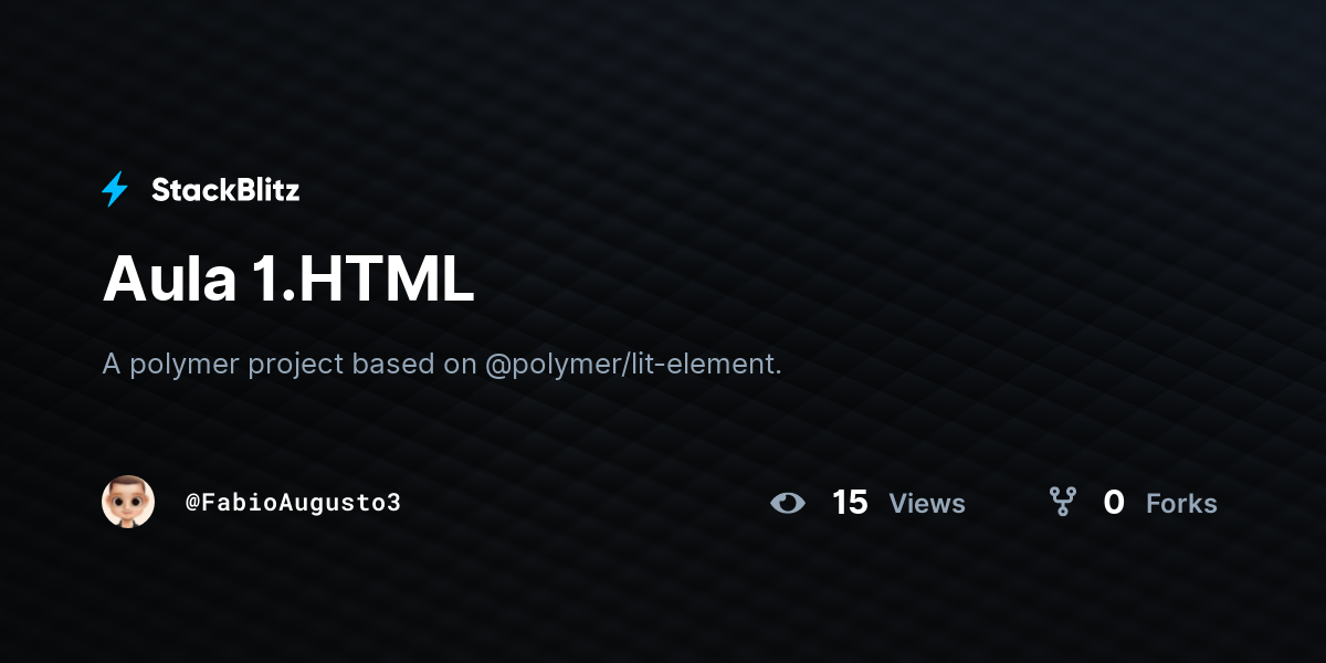 Aula 1.HTML - StackBlitz