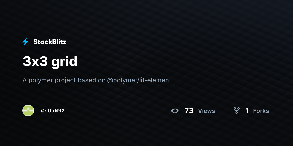 3x3 grid - StackBlitz