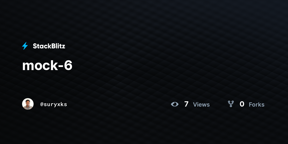 mock-6 - StackBlitz
