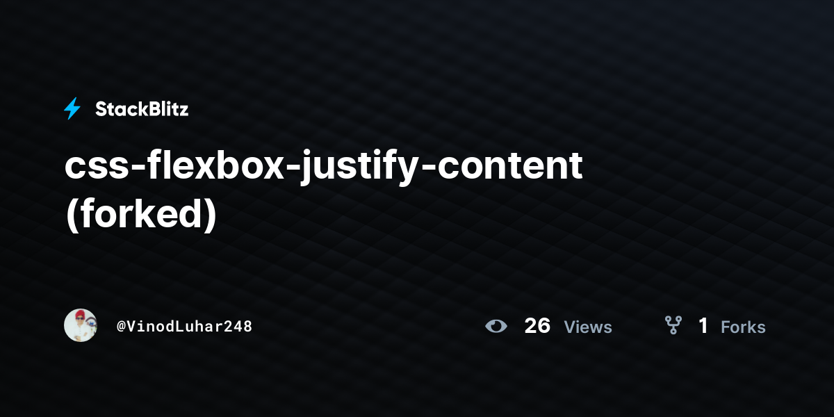 css-flexbox-justify-content (forked) - StackBlitz