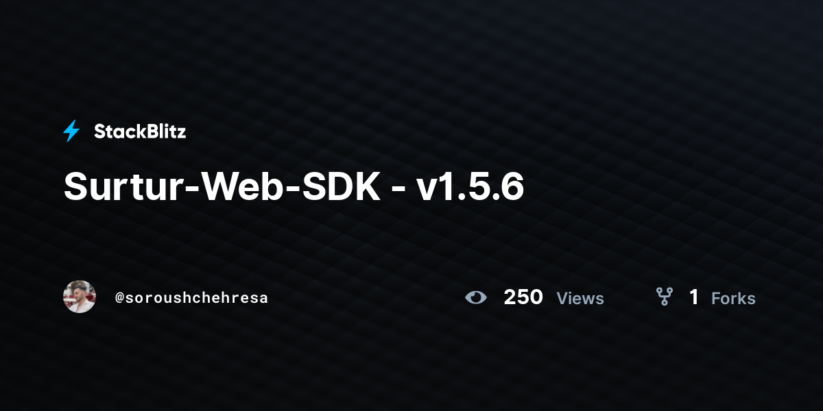 Surtur-Web-SDK - v1.5.6 - StackBlitz