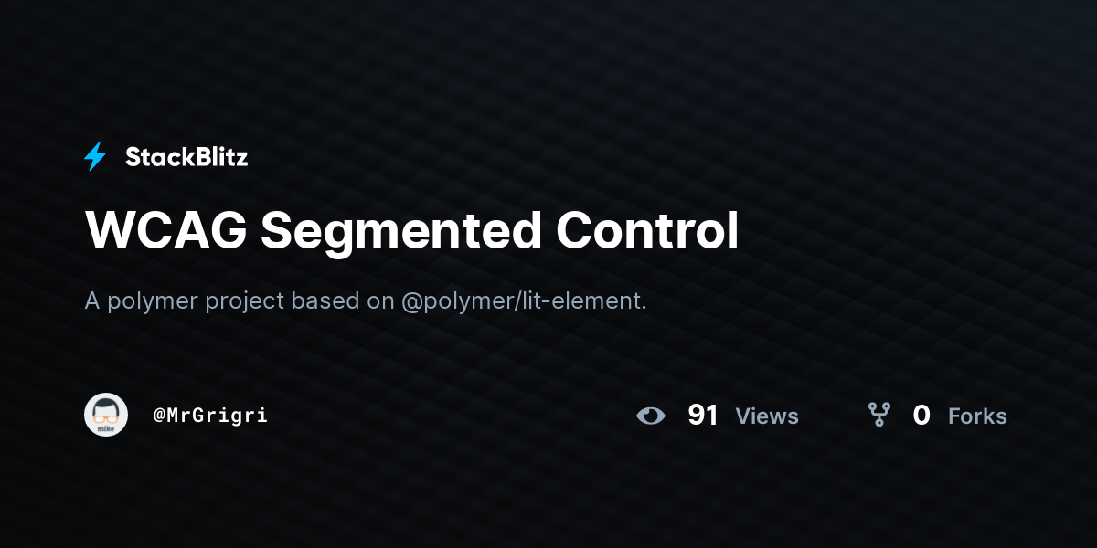 WCAG Segmented Control - StackBlitz