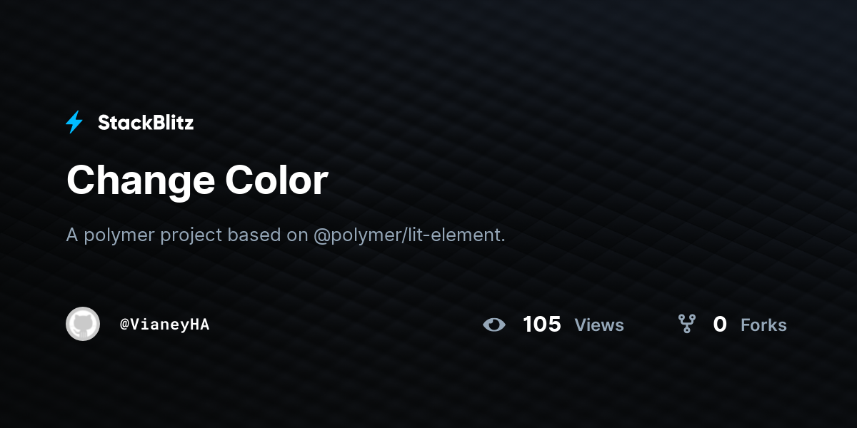 Change Color - StackBlitz