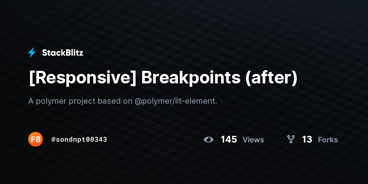 [Responsive] Breakpoints (after) - StackBlitz