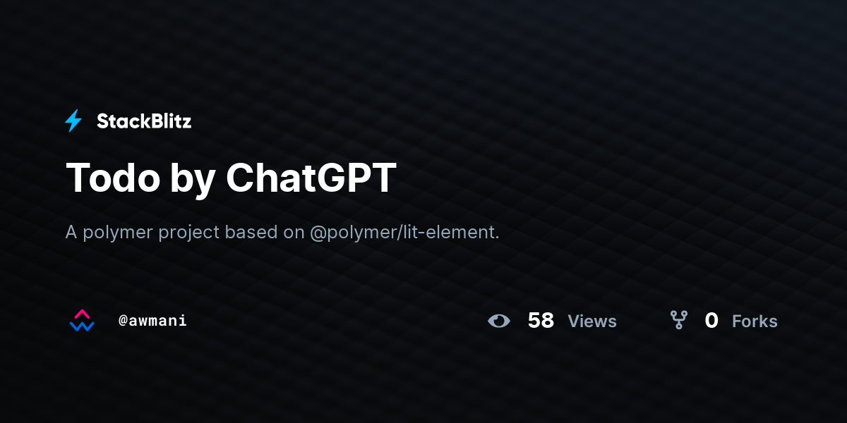 Todo by ChatGPT - StackBlitz