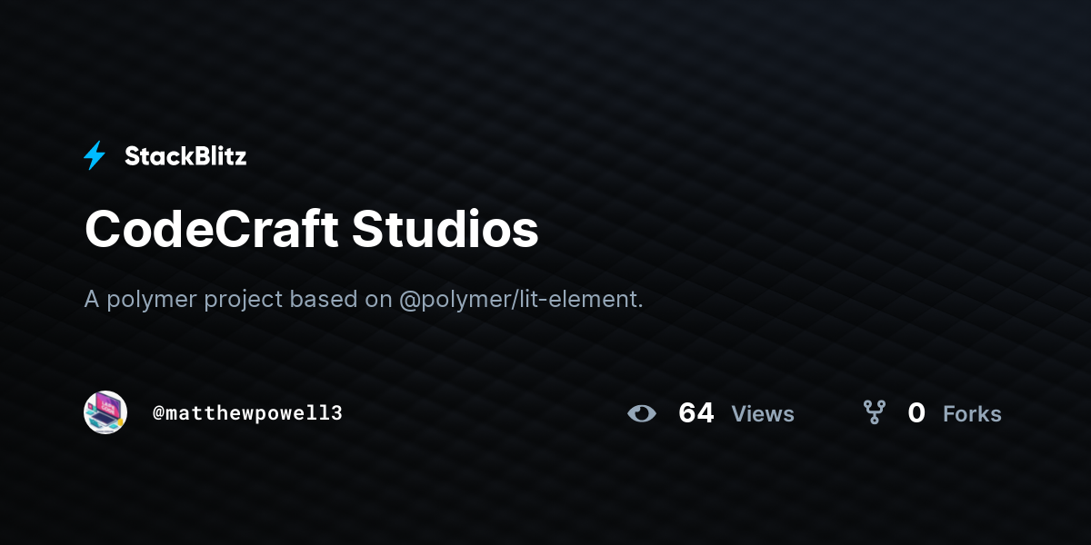 CodeCraft Studios - StackBlitz