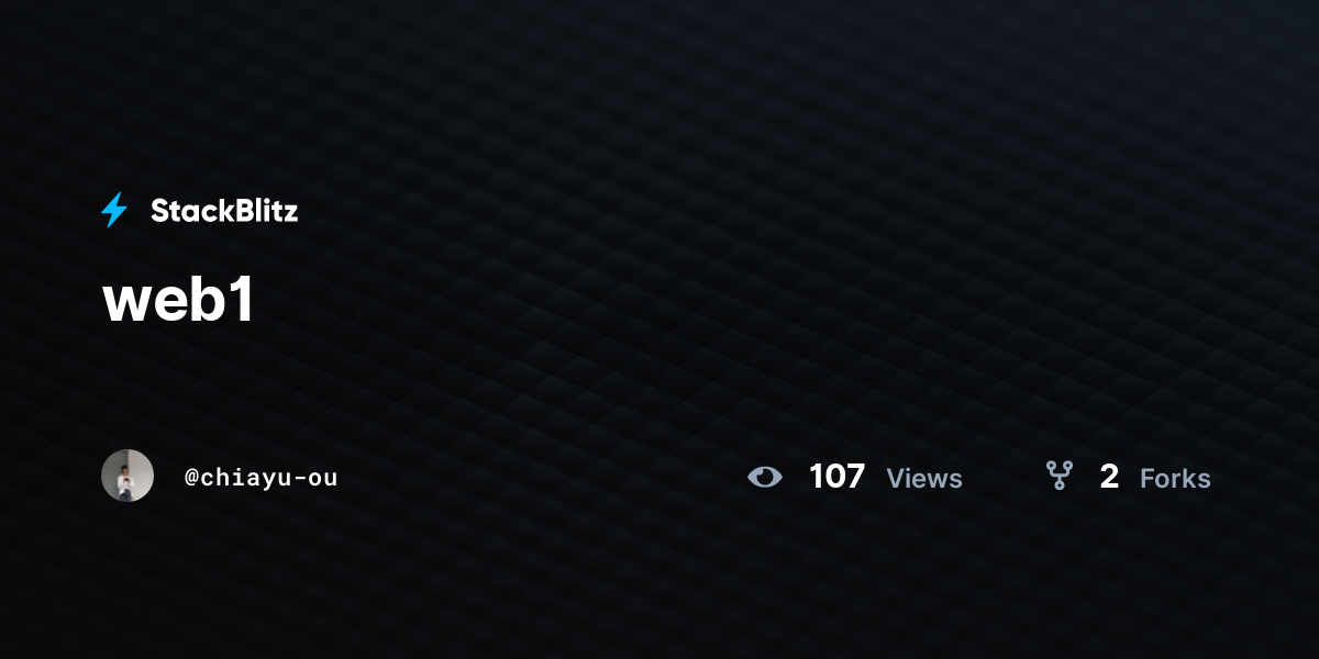 web1 - StackBlitz