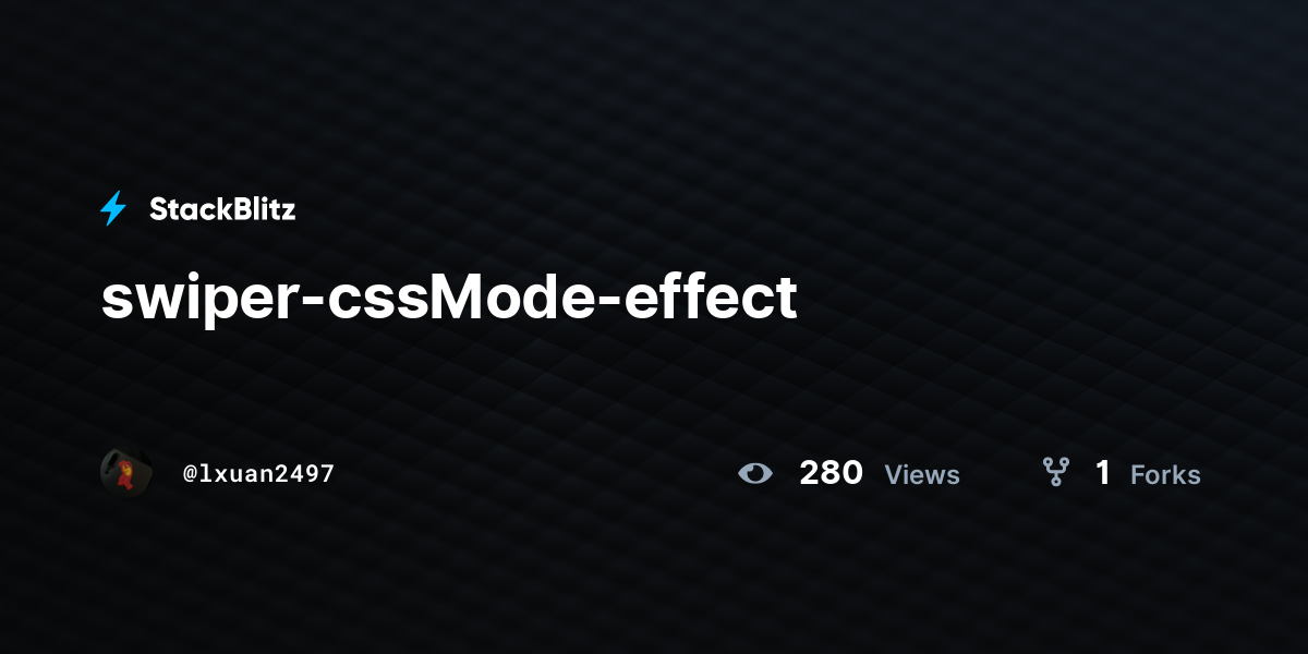 swiper-cssMode-effect - StackBlitz