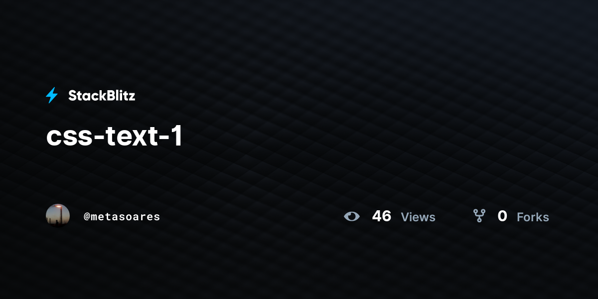 css-text-1 - StackBlitz