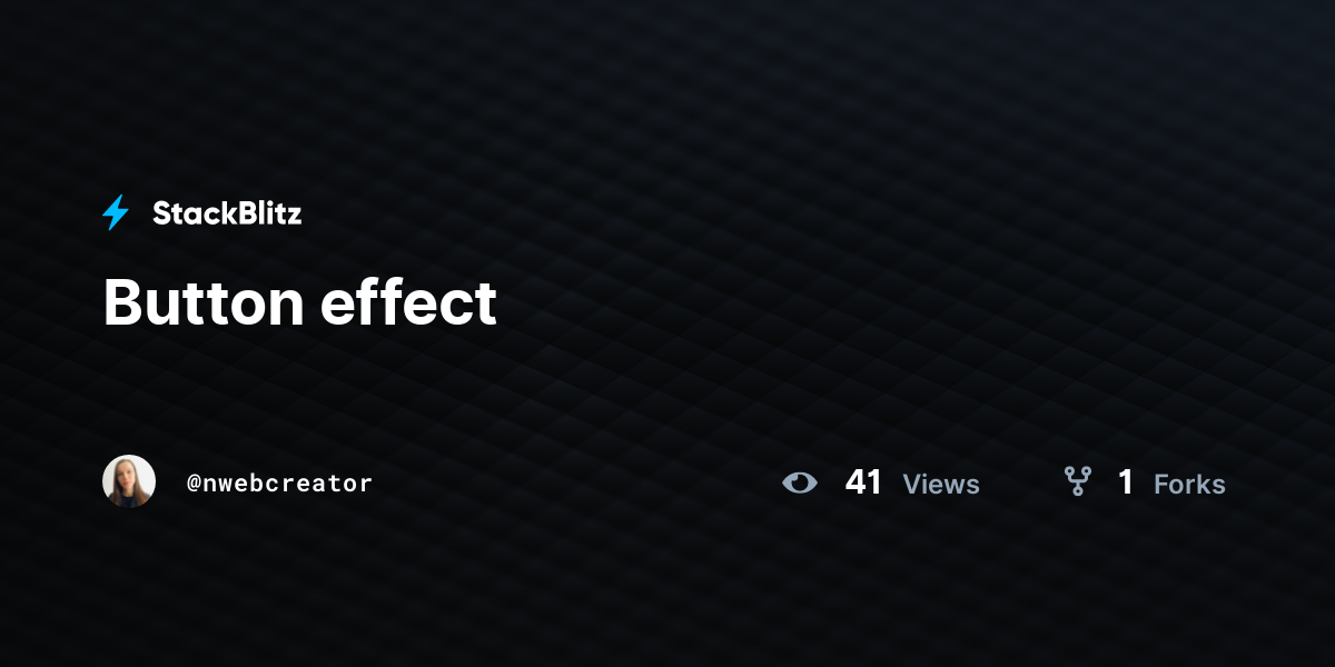 Button effect - StackBlitz