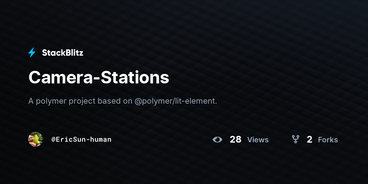 Camera-Stations - StackBlitz
