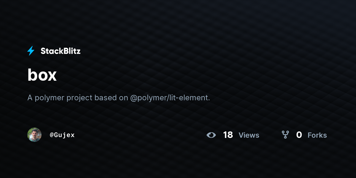 box - StackBlitz
