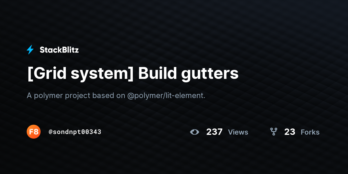 [Grid system] Build gutters - StackBlitz