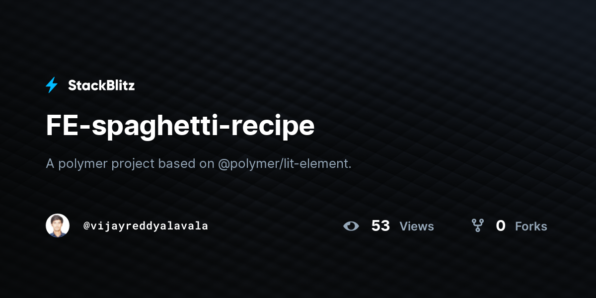 FE-spaghetti-recipe - StackBlitz