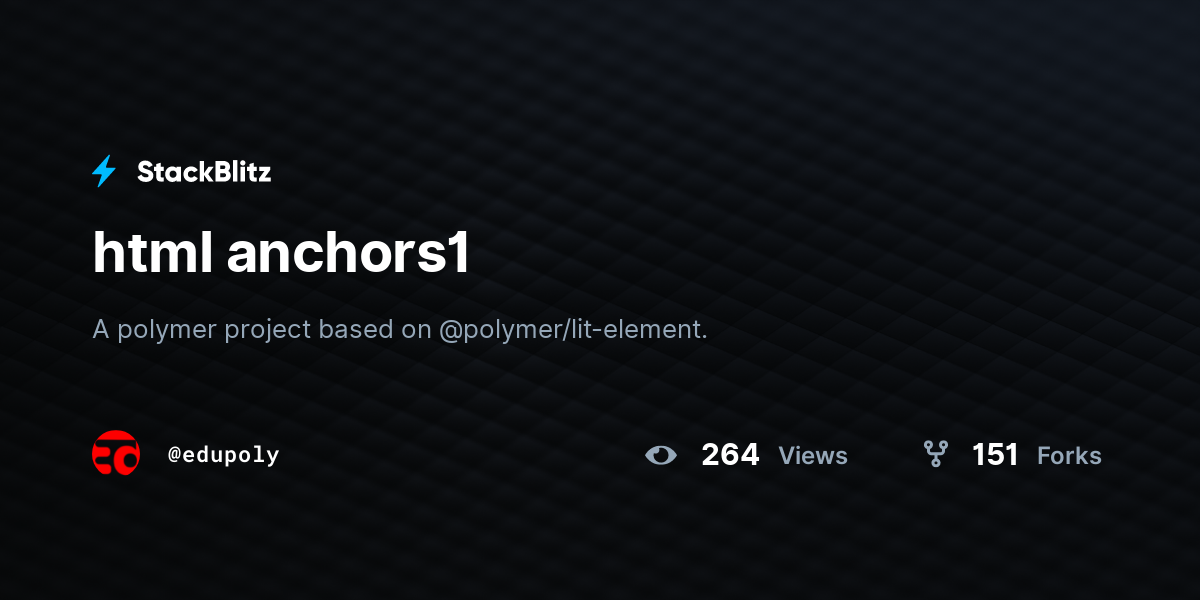 Html Anchors1 Stackblitz